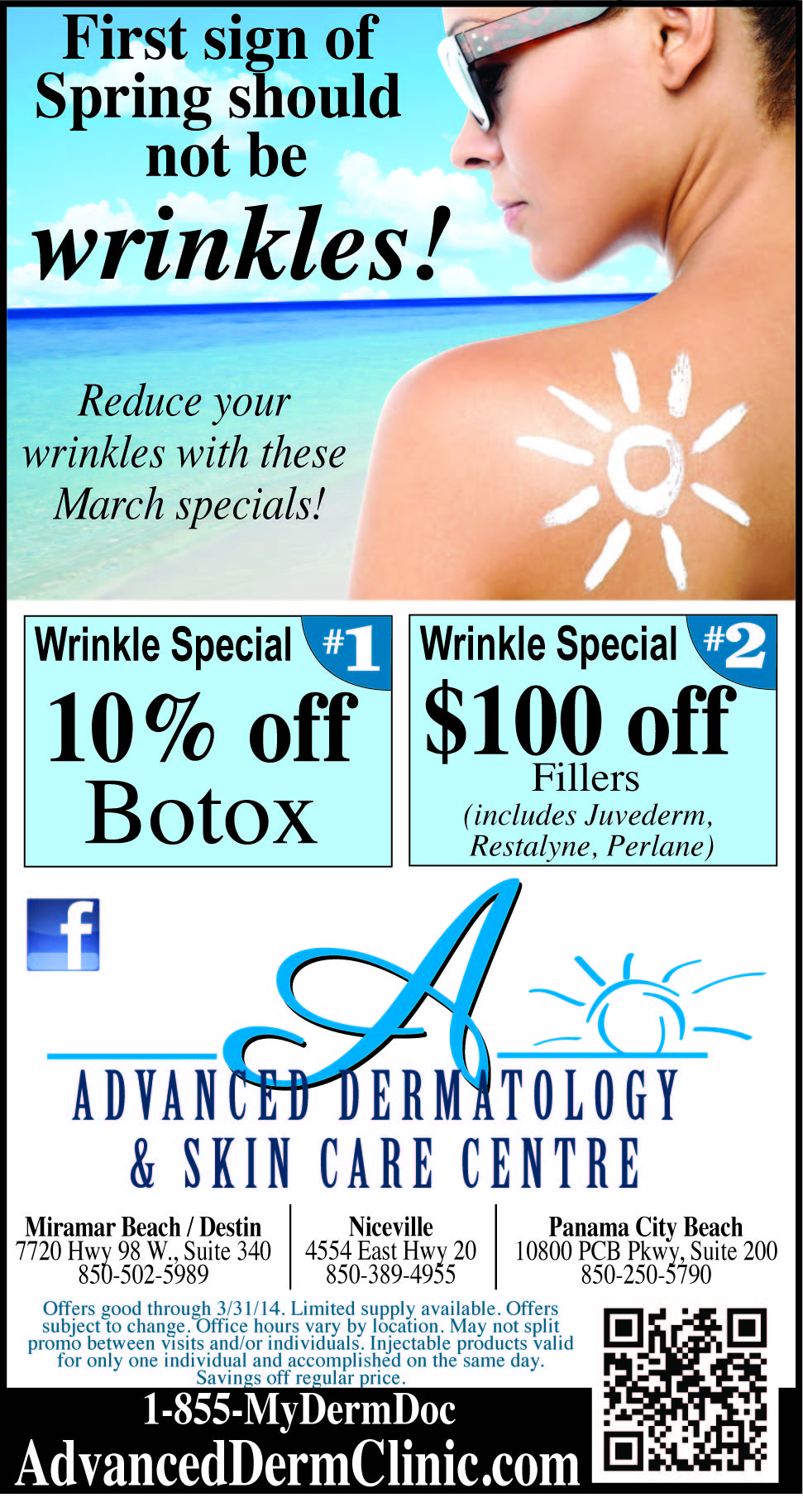Florida March Specials - Advanced Dermatology and Skin Care Center
