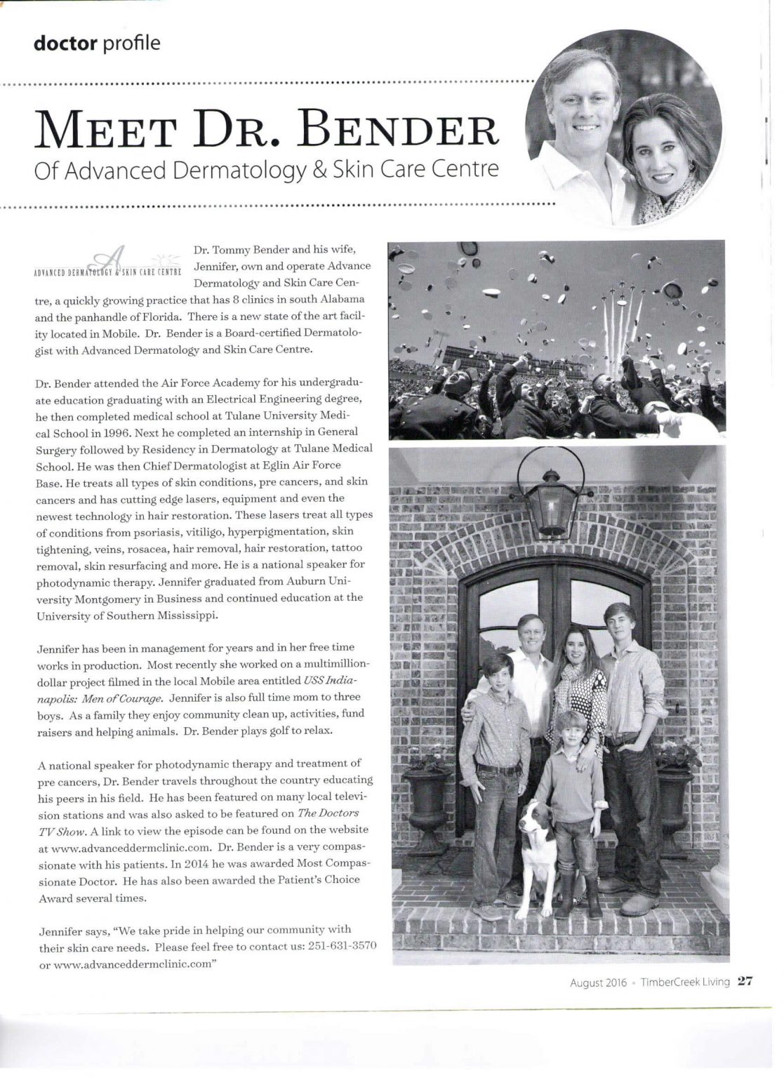 Thomas Bender, MD - Advanced Dermatology and Skin Care Centre